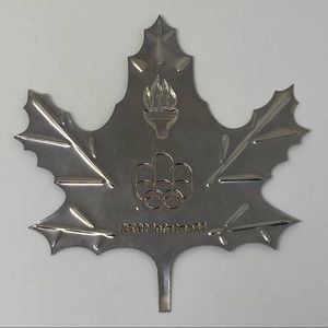 Olympics | Wall Decor | Vintage Olympics Metal Stamp Cut Maple Leaf ...